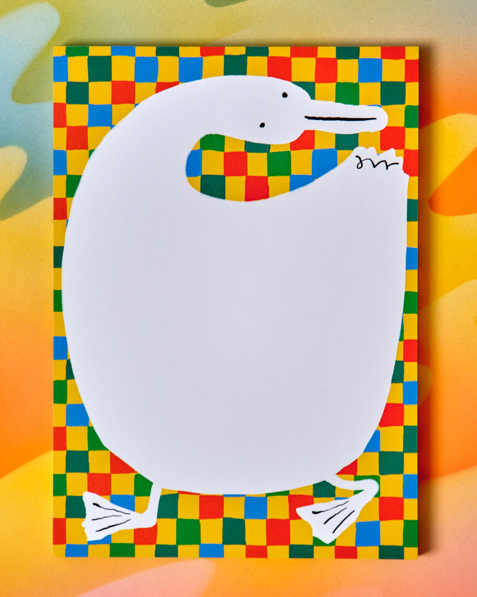 Duck Quilt Notepad – Crush