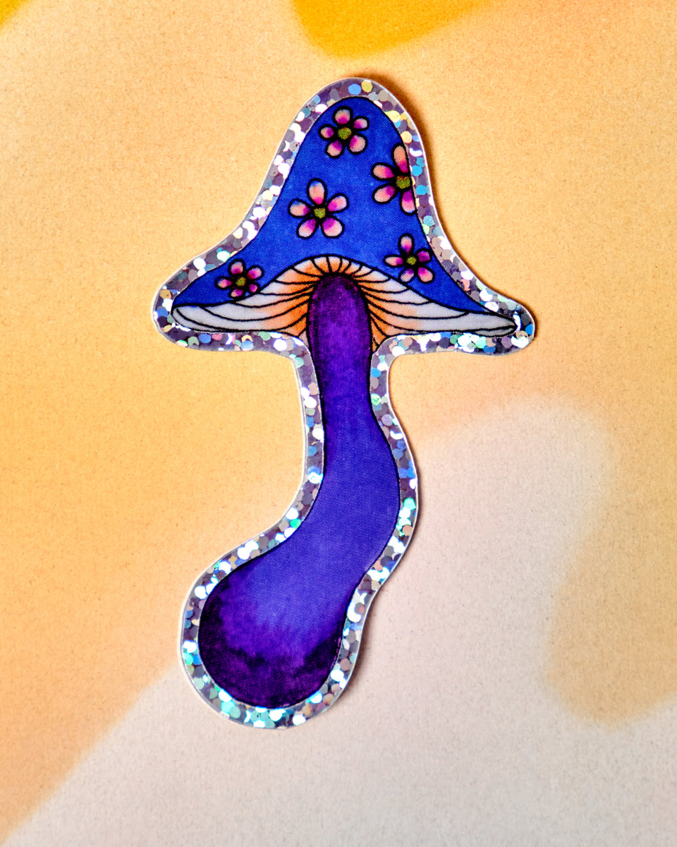 Blue Mushroom Sticker – Crush