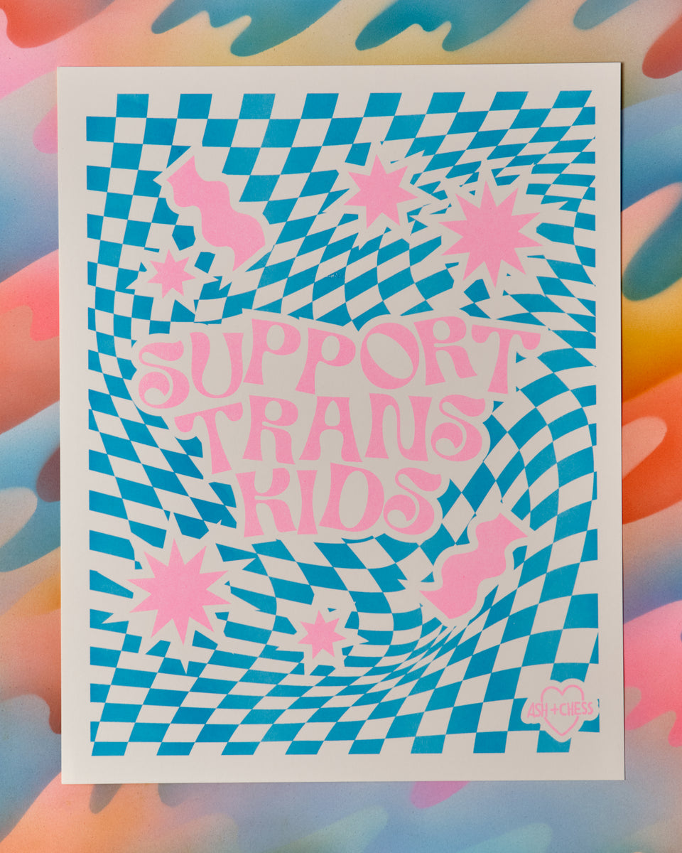 Support Trans Kids Print - 11 x 14 – Crush