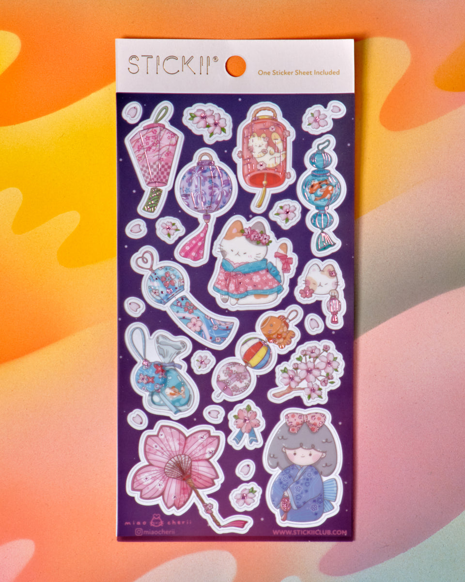 Sweet Spring Evening Stickers – Crush