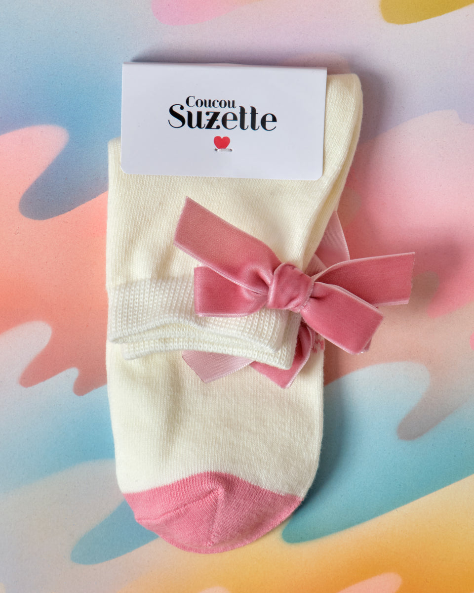 Pink Bow Socks – Crush