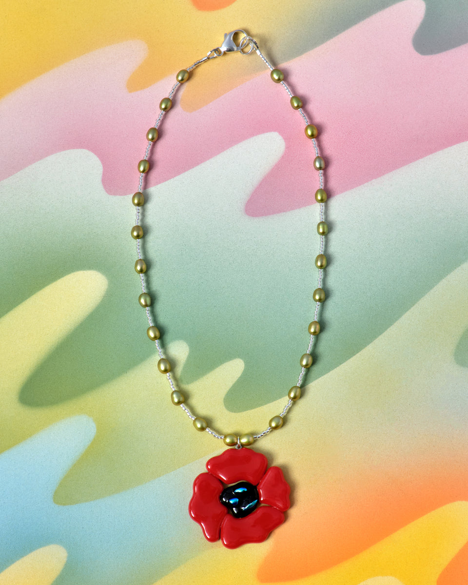 Poppy Pearl Necklace – Crush