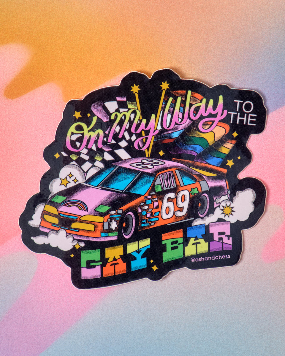 Omw To the Gay Bar Sticker – Crush