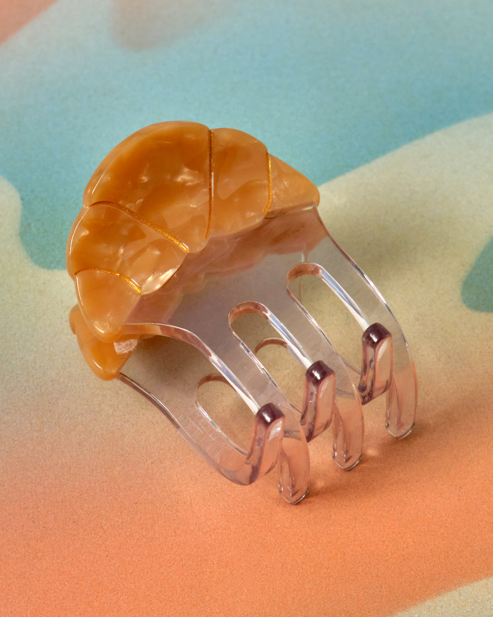 Croissant Mini Hair Claw – Crush
