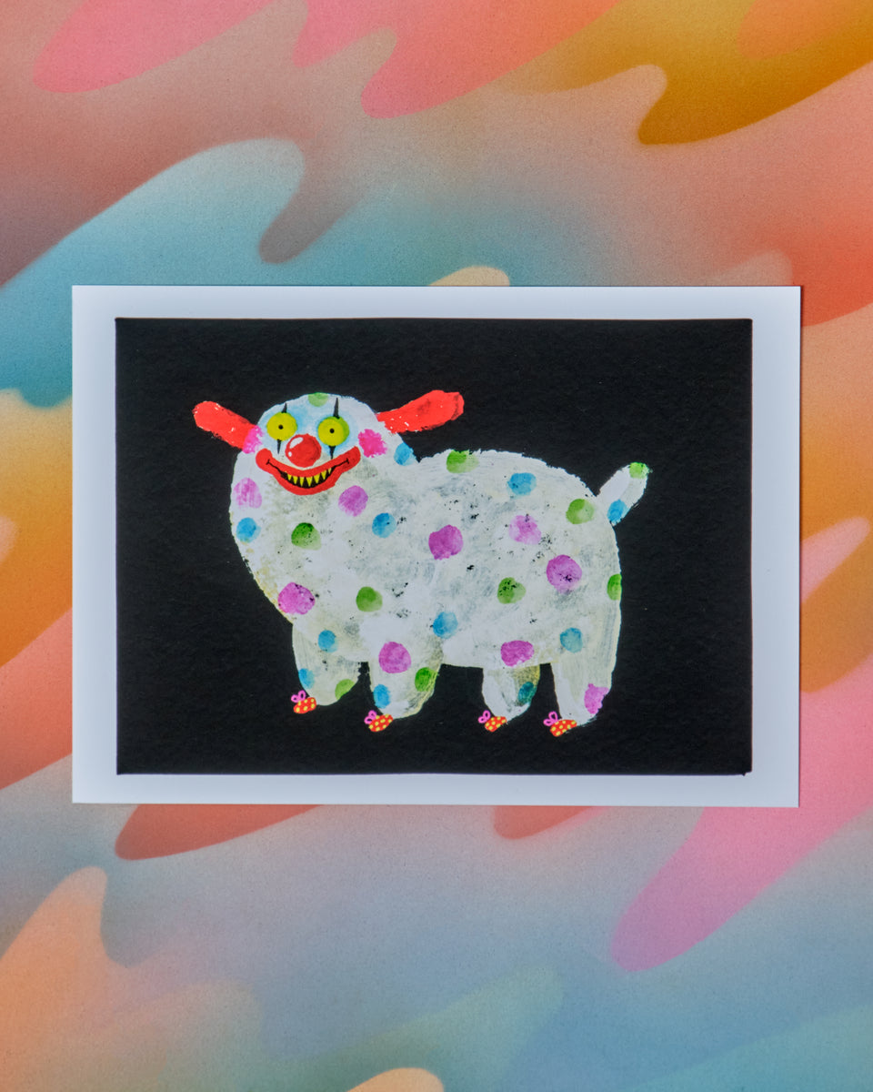 Scary Clown Dog Print – Crush