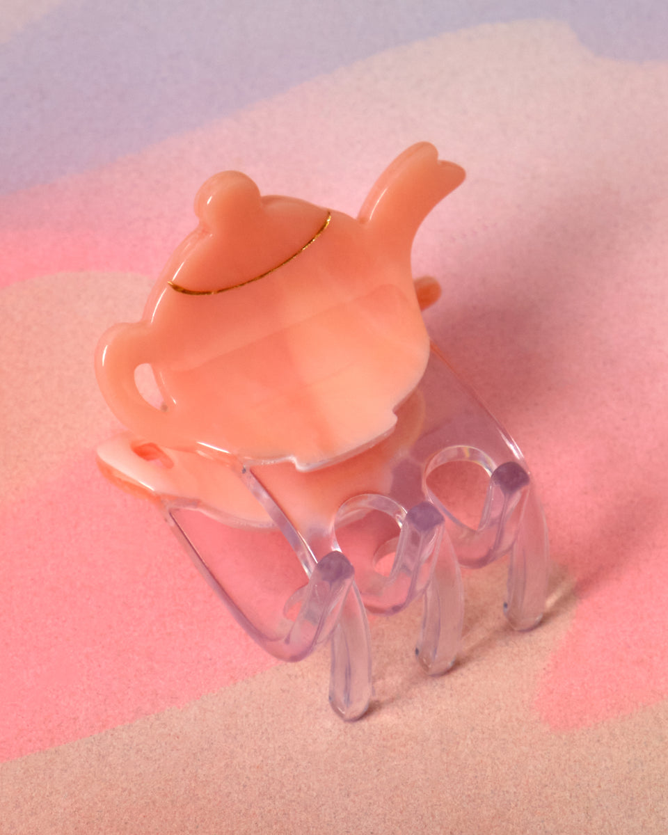 Teapot Mini Hair Claw – Crush
