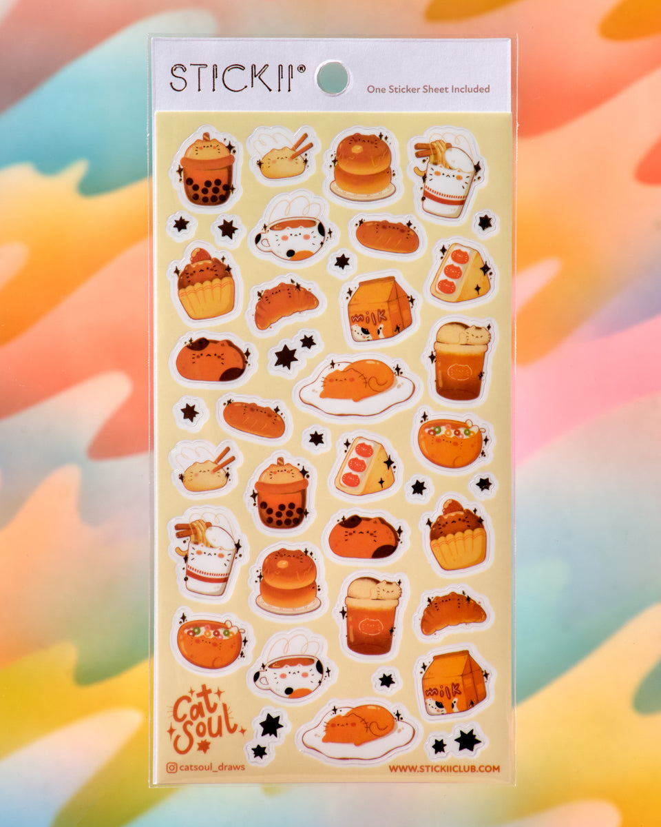 Cat Cafe Menu Stickers – Crush