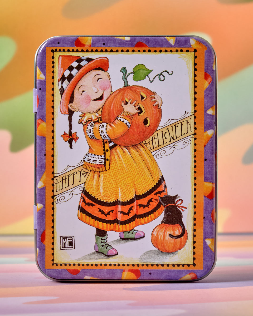 Mary Engelbreit Halloween Girl Sticker Tin – Crush