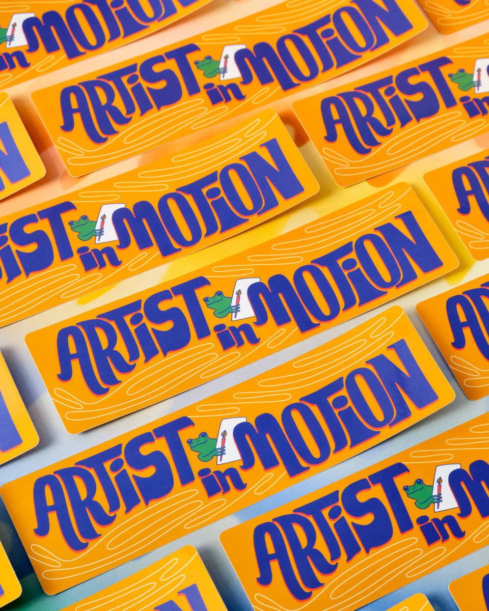 Artist in Motion Bumper Sticker – Crush