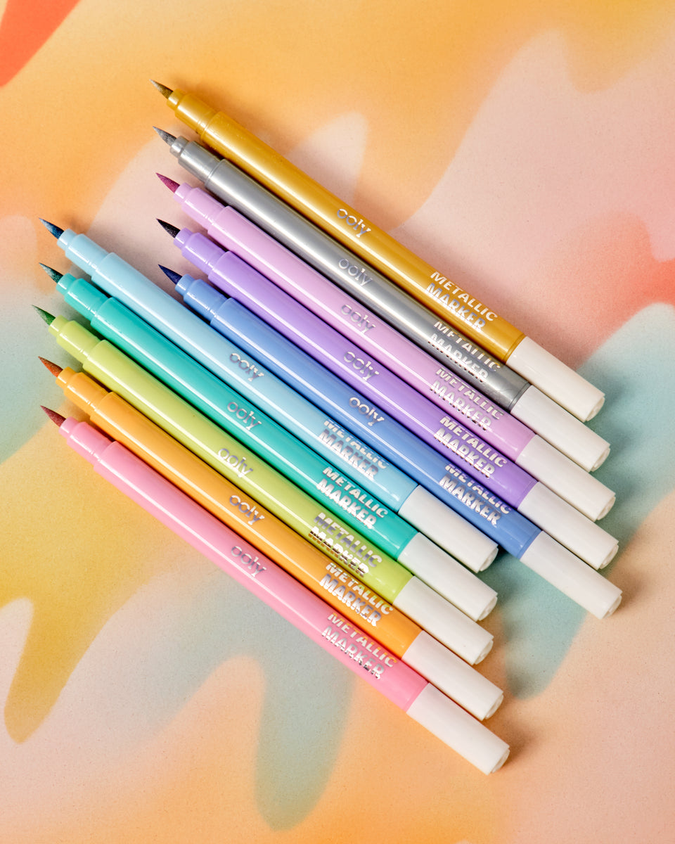 Ooly Color Lustre Metallic Marker Set of 10 – Crush